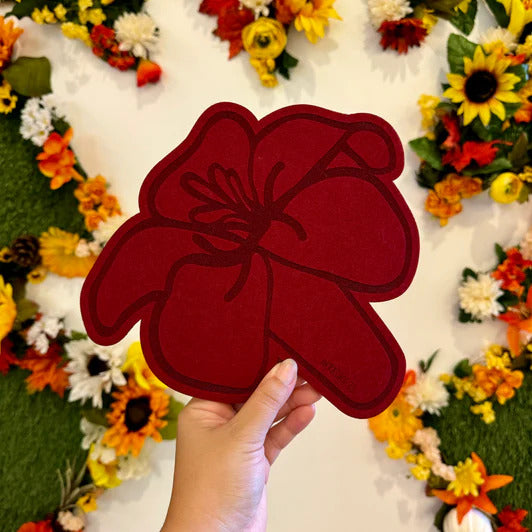 Single Puakenikeni Trivet - Wine | Pop-Up Mākeke