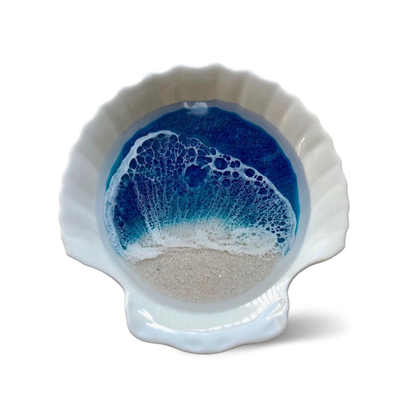 Ceramic Seashell Trinket Tray | Pop-Up Mākeke