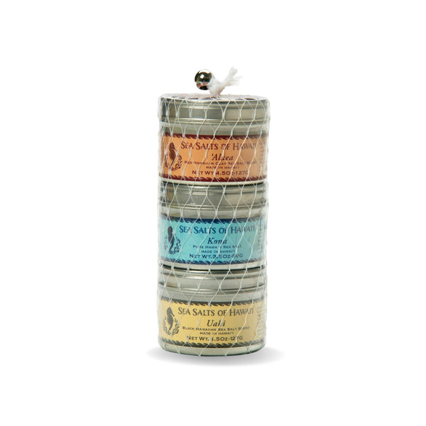 Hukilau Three-Tin Hawaiian Salt Fishnet Gift Package | Pop-Up Mākeke ...