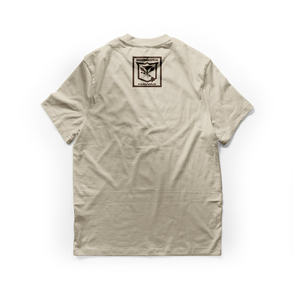 UCHI Logo Short Sleeve T-Shirt - Khaki | Pop-Up Mākeke - The Mākeke