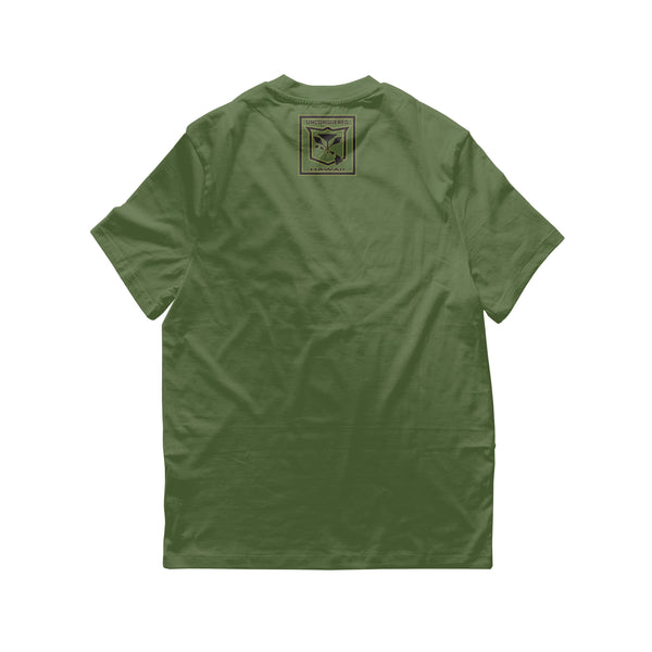 UCHI Logo Short Sleeve T-Shirt - Olive Drab | Pop-Up Mākeke - The Mākeke