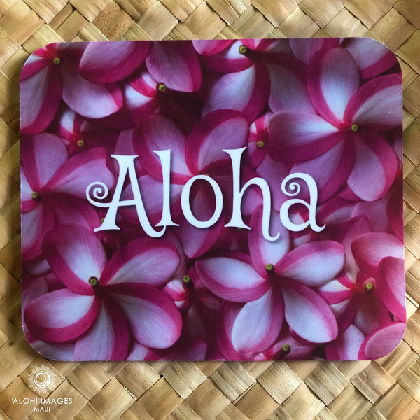 Pua melia (Plumeria Cluster) Mousepad | Pop-Up Mākeke - The Mākeke
