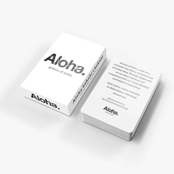 "Actions of Aloha" Action Cards - Deck 1 | Pop-Up Mākeke - The Mākeke