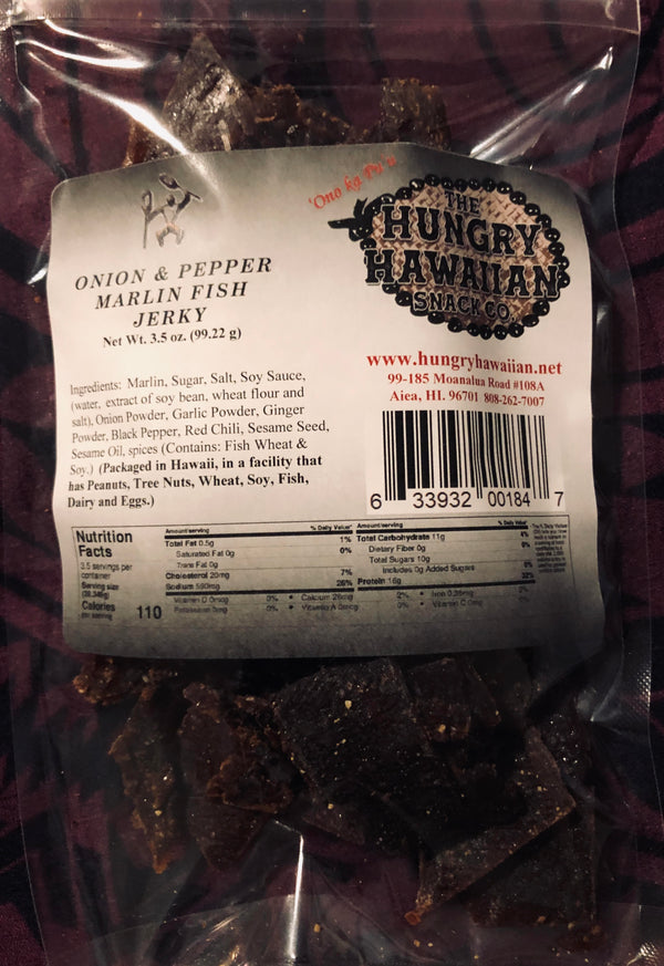 Onion Pepper Marlin Fish Jerky | Pop-Up Mākeke - The Mākeke